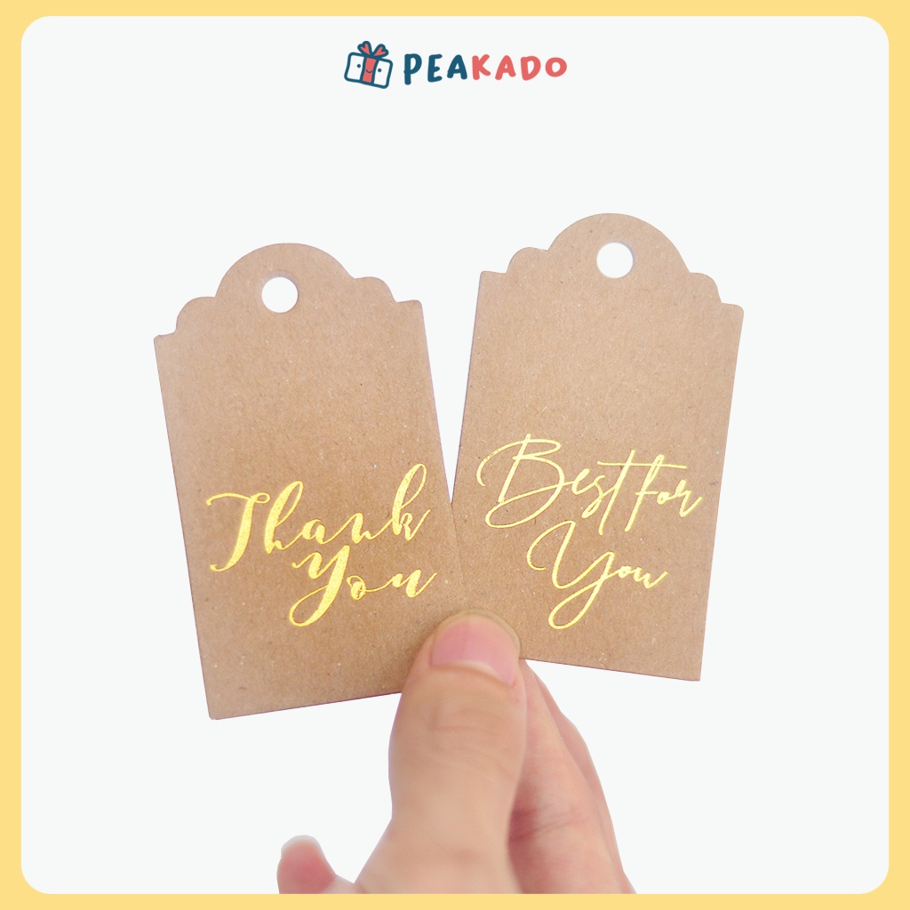 Hang Tag Label Thank You Hampers Birthday Souvenir Mini Hotprint Gift ...