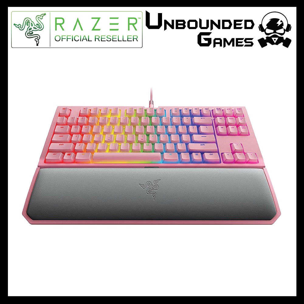 RAZER GAMING RGB KEYBOARD BLACKWIDOW V3 QUARTZ PINK GREEN SWITCH FOR ...