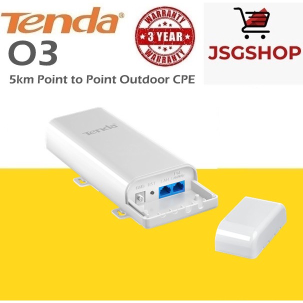 TENDA O3 V2 5KM Long Distance 12dbi Point to Point Outdoor Wireless ...