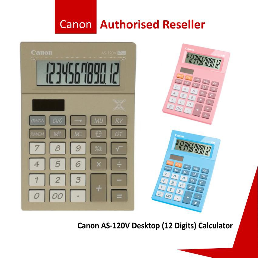 Canon AS-120V Desktop (12 Digits) Calculator | Shopee Malaysia