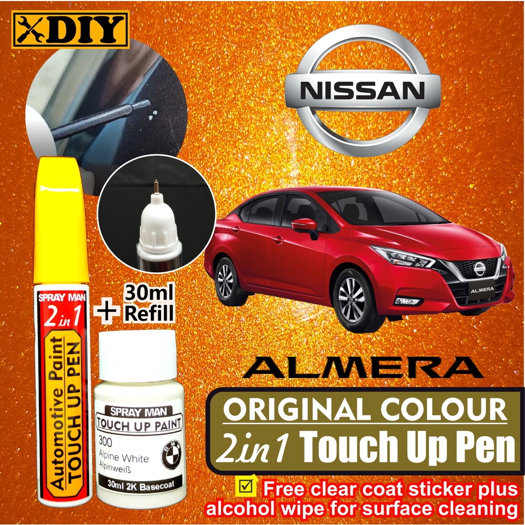Nissan Almera 2in1 Touch Up Pen Original Colour Automotive Paint ...