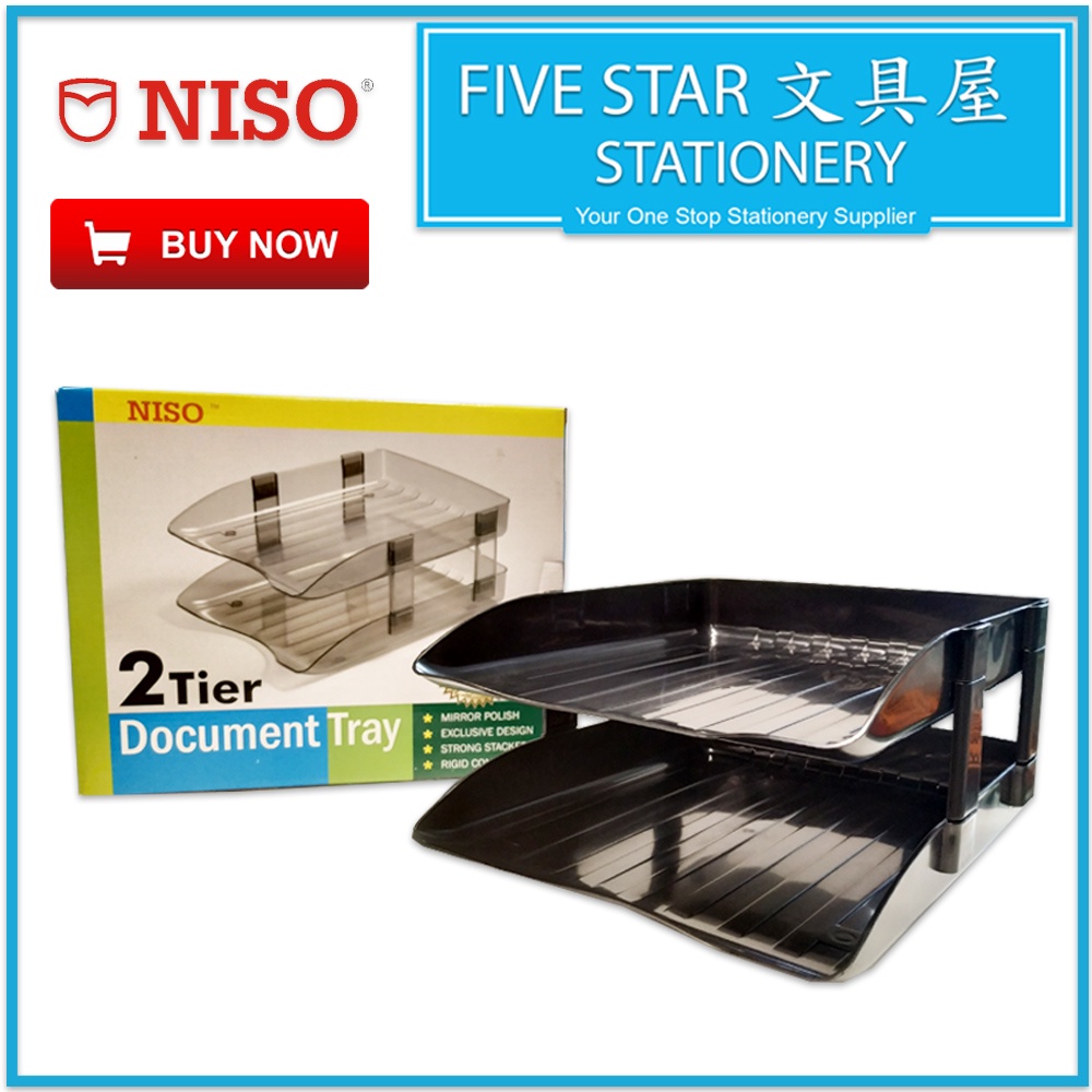 NISO 2 Tier Document Tray No.8220 Mirror Polish Exclusive Design Office ...