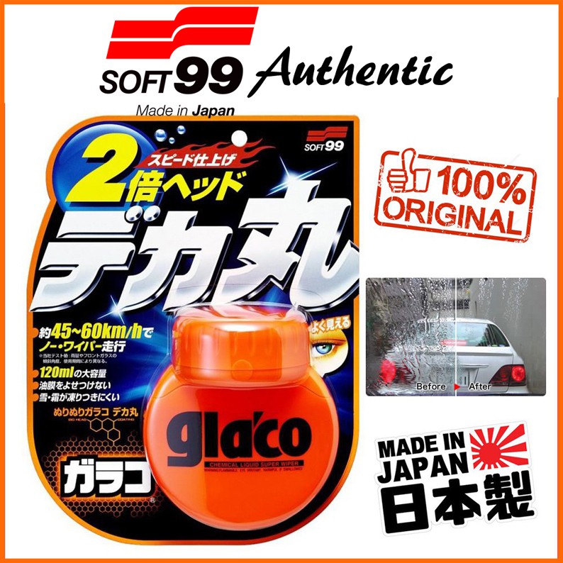 SOFT99 Glaco Roll On Large - 120ml - Mirror & Glass Coating Coat Rain-X ...