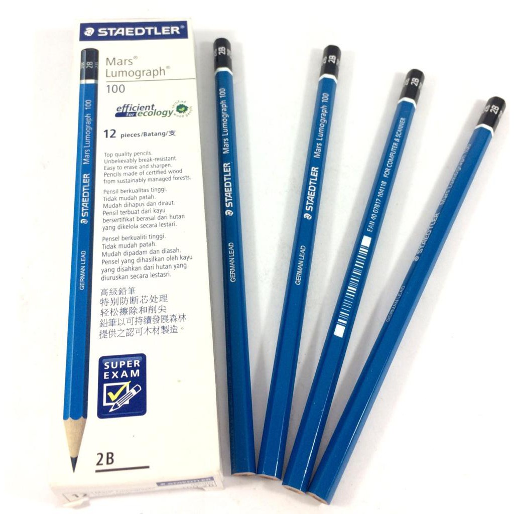 Staedtler 2B Pencil | Drawing Pencil | Computer Pencil | Shopee Malaysia