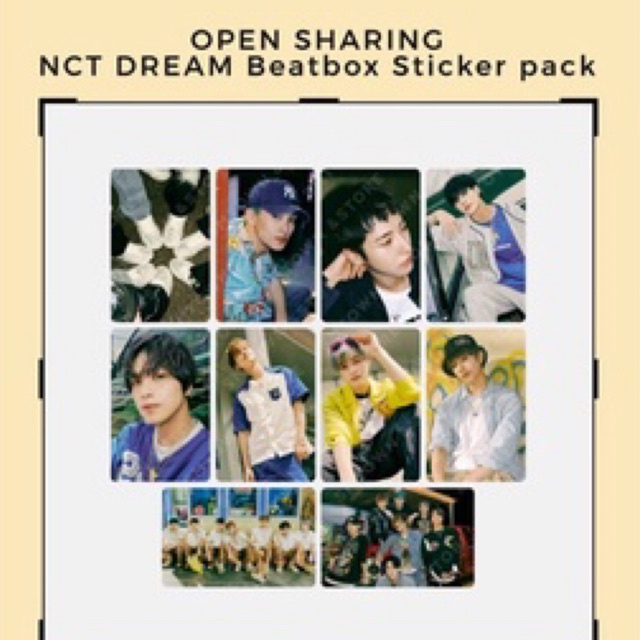 Nct DREAM BEATBOX STICKER PACK sharg member set | Shopee Malaysia