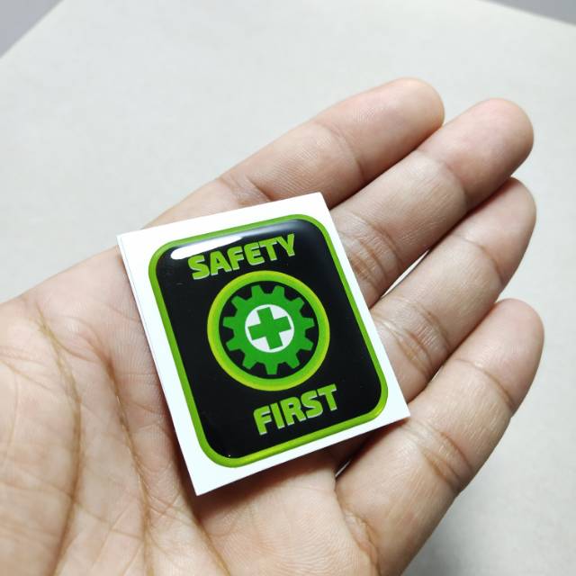 Safety first Embossed Stickers | Shopee Malaysia