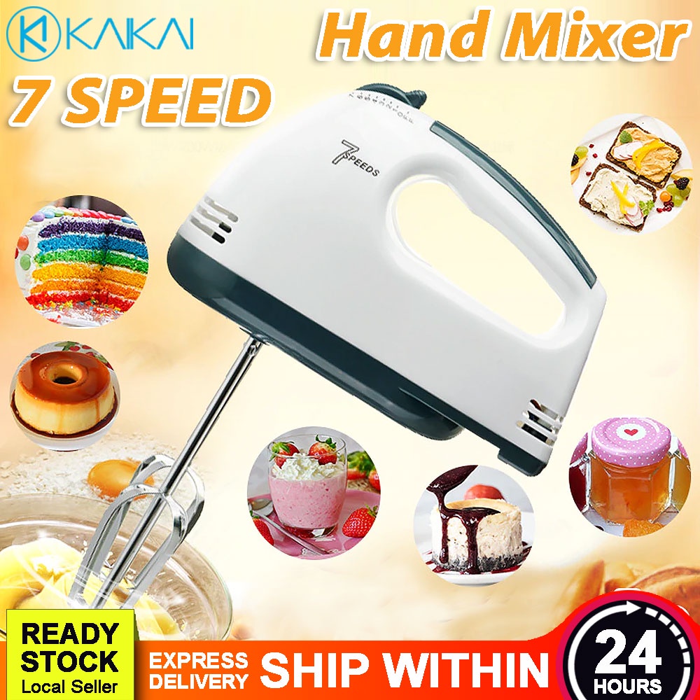 🔥PROMO🔥 Hand Mixer Electric 7 Multi-Speed Turbo Mesin Pengadun Tepung ...