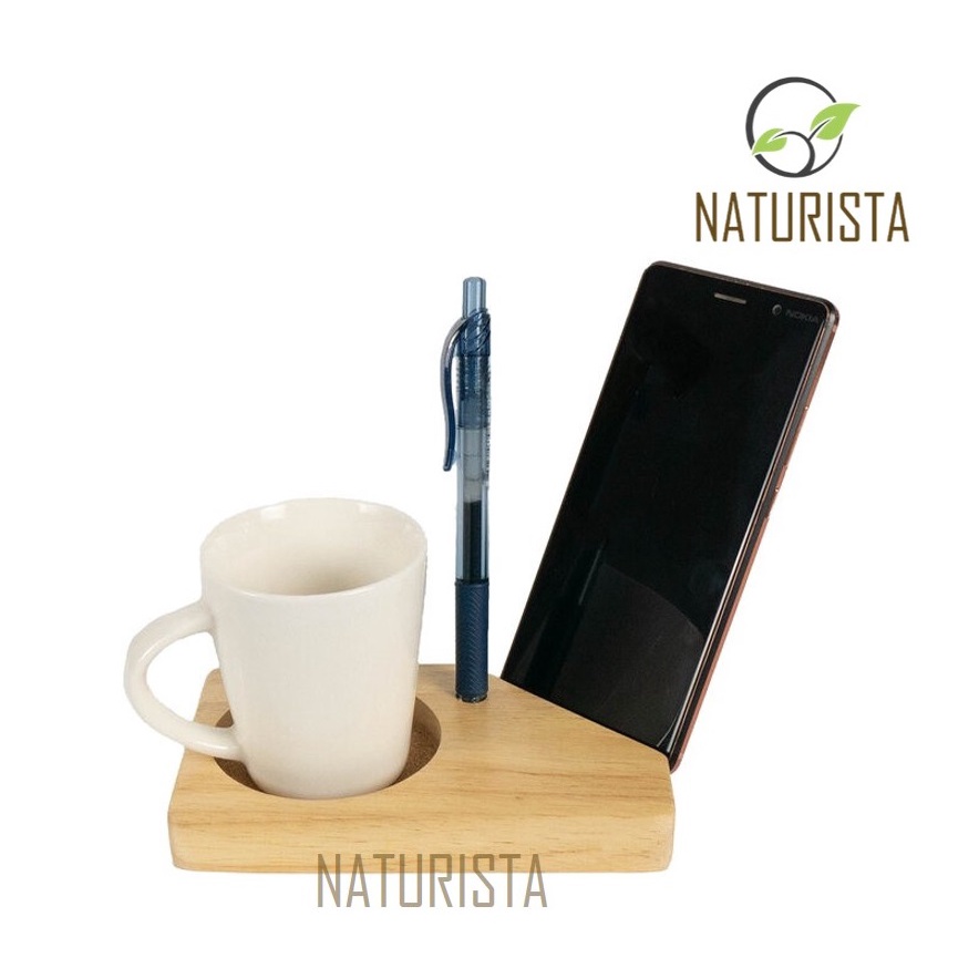 Hard Wood Solid Wood Cup Holder Phone Stand Pen Holder Phone Holder ...