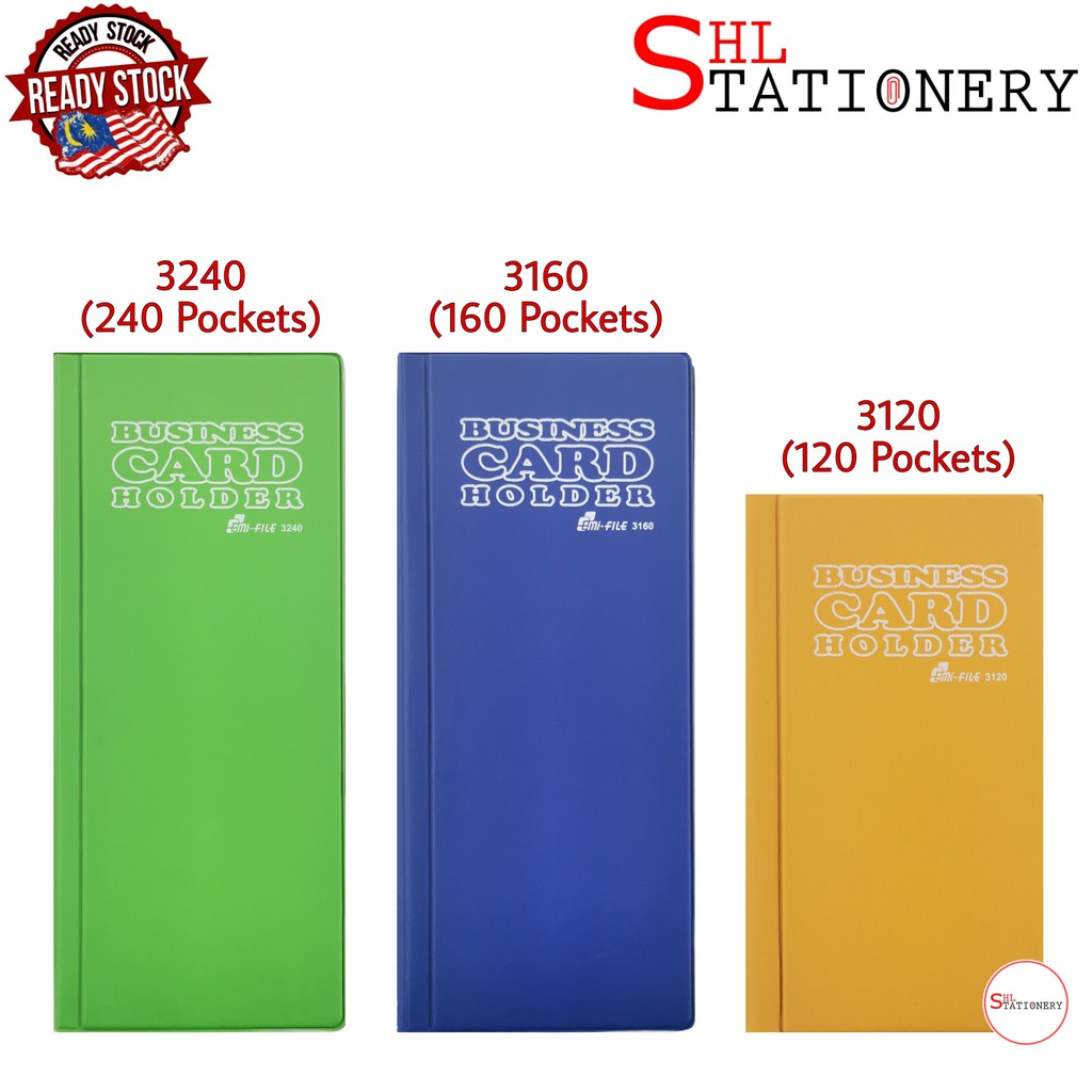 EMI-FILE PVC Cover Name Card / Business Card Holder 120 / 160 / 240 ...