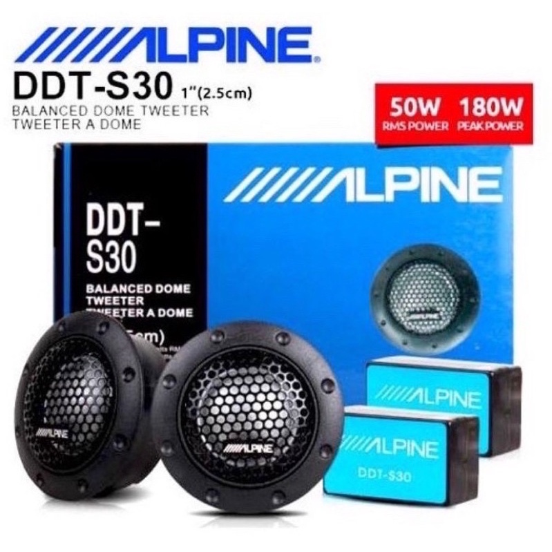 ALPINE DDT-S30 (WITH CROSSOVE) 2.5CM BALANCED DOME TWEETER | Shopee ...