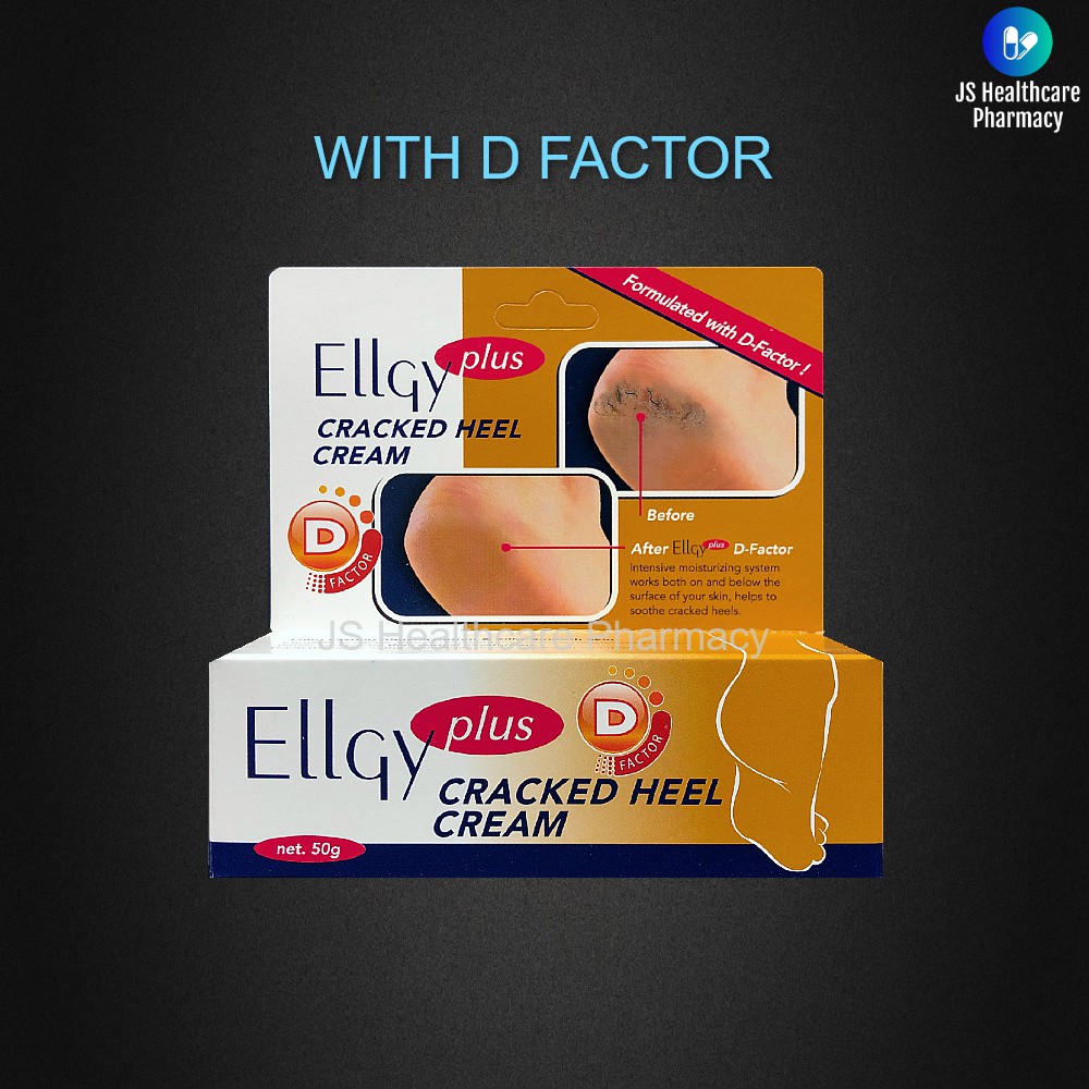 Ellgy Plus Cracked Heel Cream (Normal / With D Factor) - 50g | Shopee ...