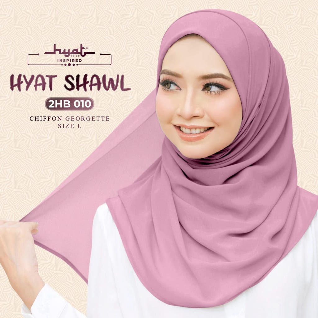 Ironless Instant Hyat Hijab Shawl Plain[2HB] | Shopee Malaysia