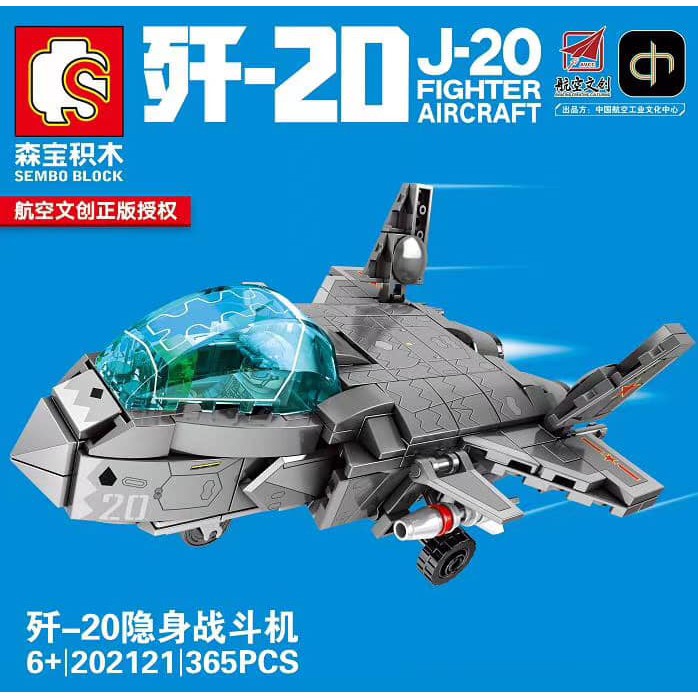 Sembo Block Building Blocks Fighter Aircraft Series 202121 365pcs