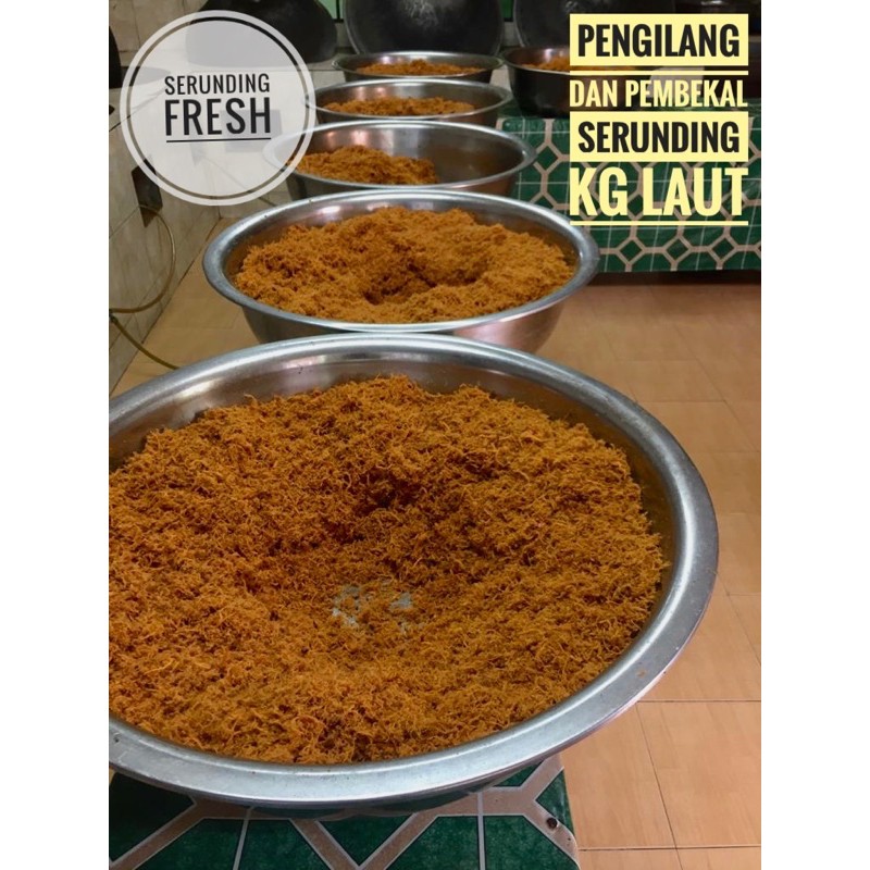 (1KG) Serunding Premium daging / aye / ike Warisan Kampung Laut ...