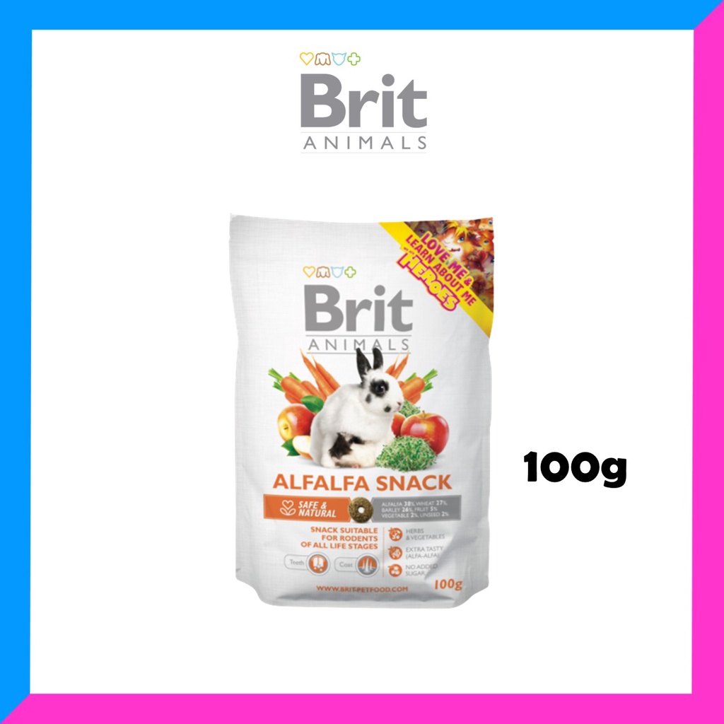Brit Animals - Alfalfa Snack 100g - Small Animals Supplement Makanan ...