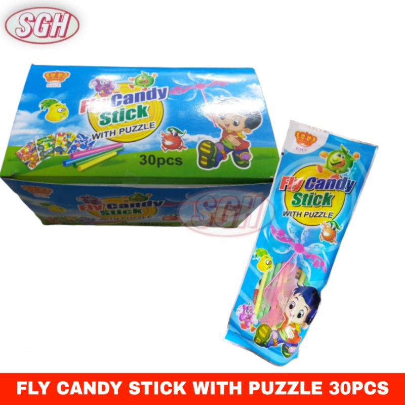 Fly Around Ice Cream 30pcs(toy+candy) Fly Candy stick with puzzle ...