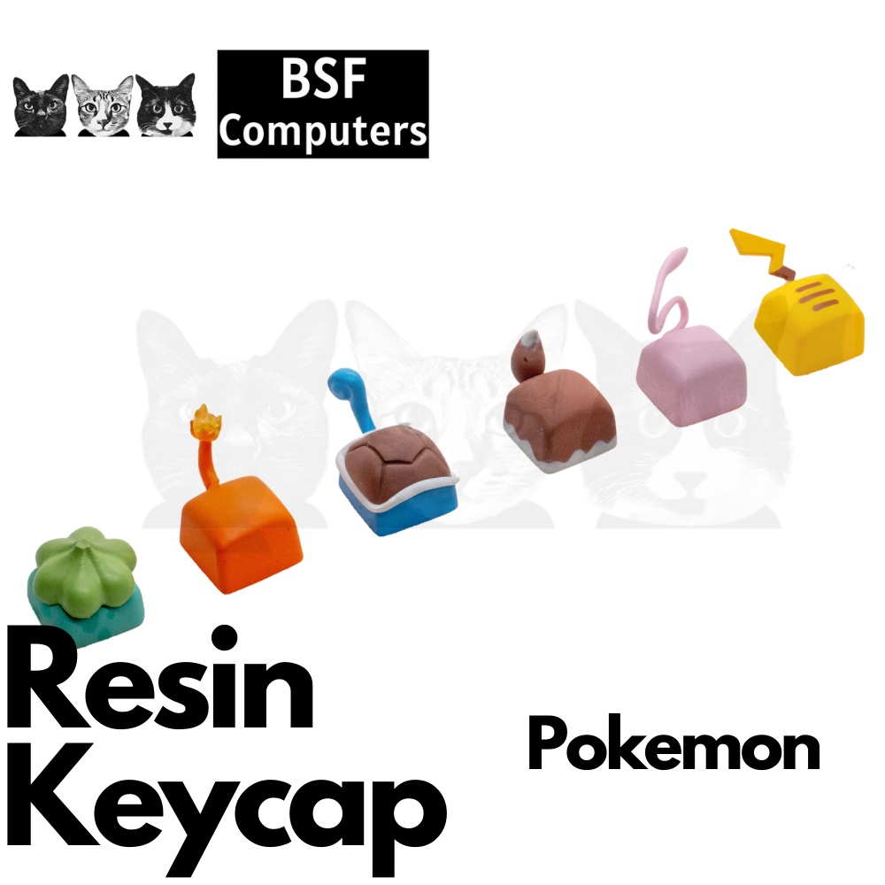 [Ready stock] Resin Keycap Pokemon Key Caps | Shopee Malaysia