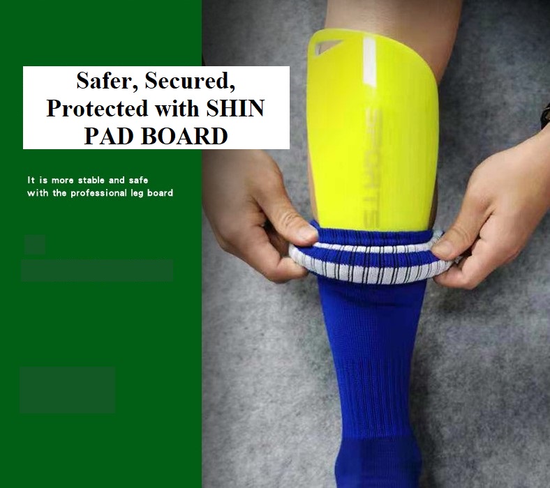 1 PASANG Shin Pad Guard Pads Protector Board Sport Support Football ...
