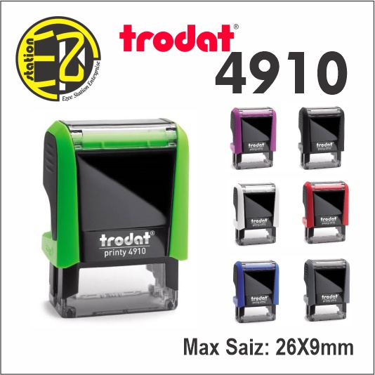 Trodat 4910 Self Ink Rubber Stamp with customise rubber | Shopee Malaysia