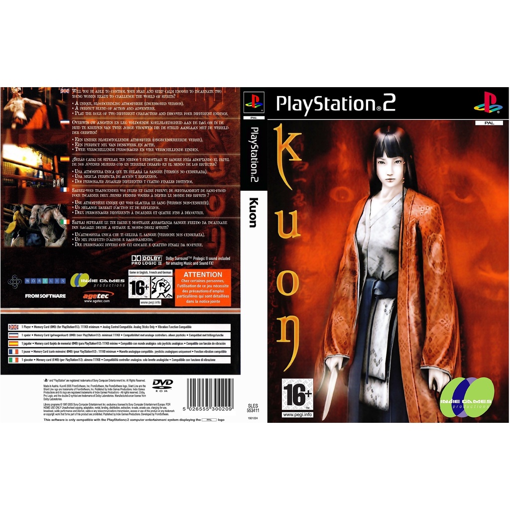 🔥PS2 CD DVD Games🔥 Kuon , Dvd game Playstation 2 | Shopee Malaysia
