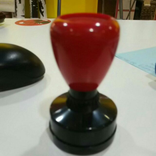 30/36/42mm round Pre ink customised Round Rubber stamp Cop Getah ...