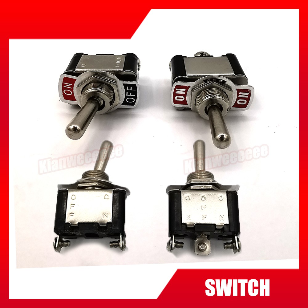 1PCS Rocker Toggle Lighting Horn Switch On-Off 2 Pin / On-Off-On 3 Pin ...