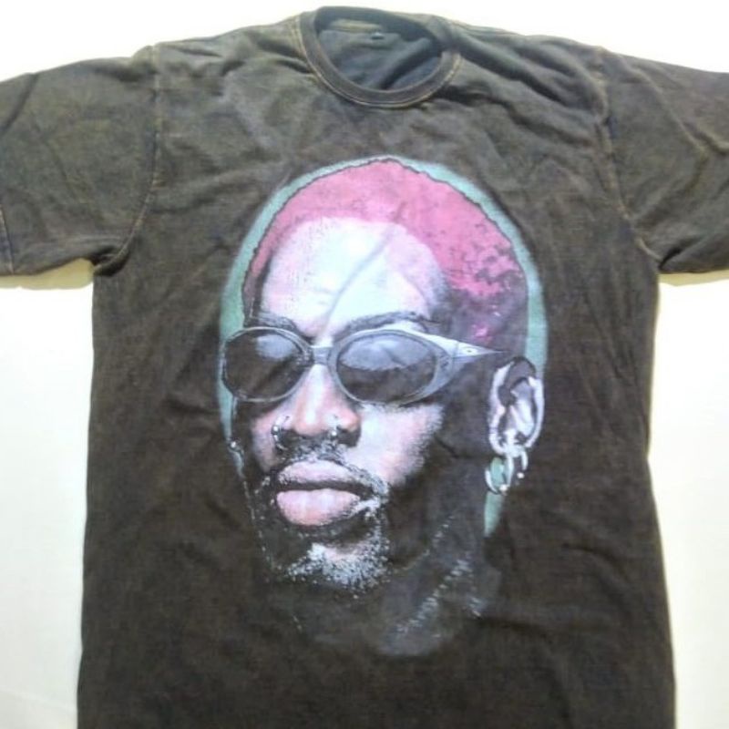 Dennis Rodman Face Box NBA Legend Vintage Wash Tee/NBA Legend T-shirt ...