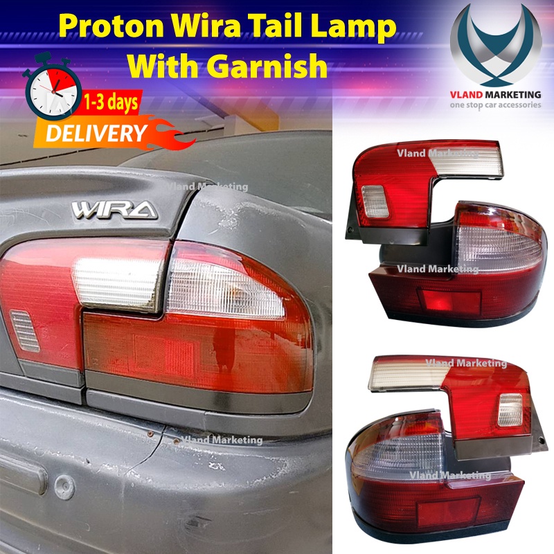 Proton Wira Tail Lamp Light / Backup Lamp / Rear Bonnet Bonet Body ...