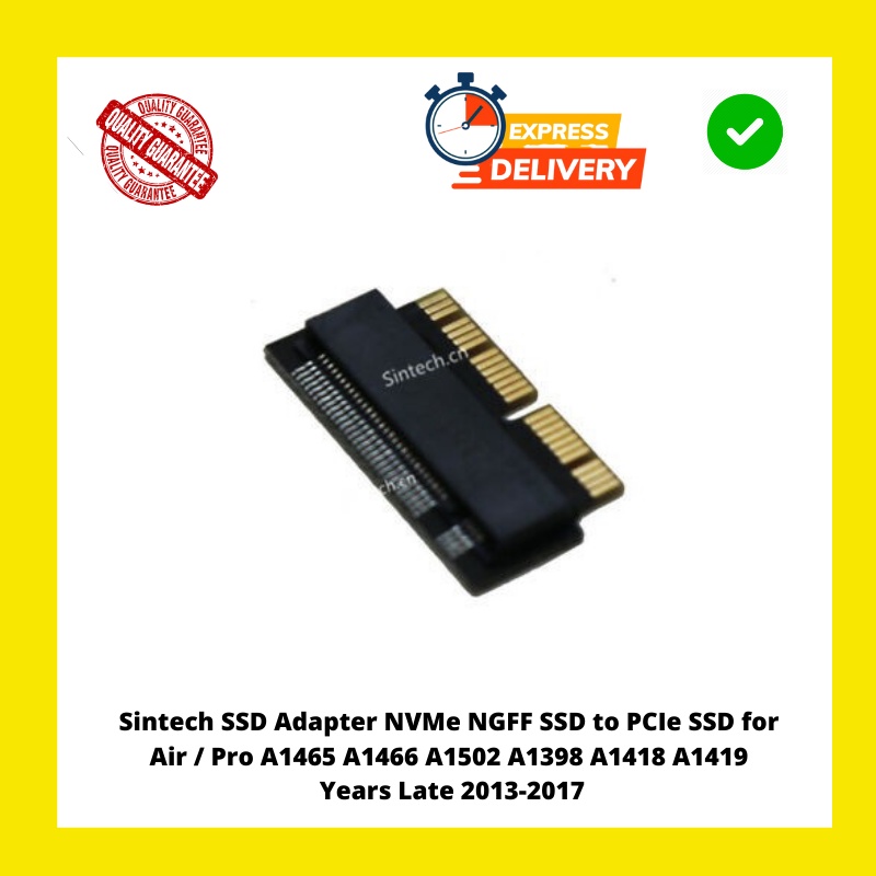 Sintech SSD Adapter for Macbook Air / Pro Retina A1465 A1466 A1502 ...