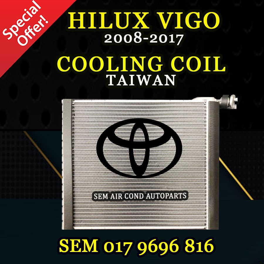 TOYOTA HILUX VIGO 2008-2017 YEAR OEM TAIWAN COOLING COIL/ EVAPORATOR ...