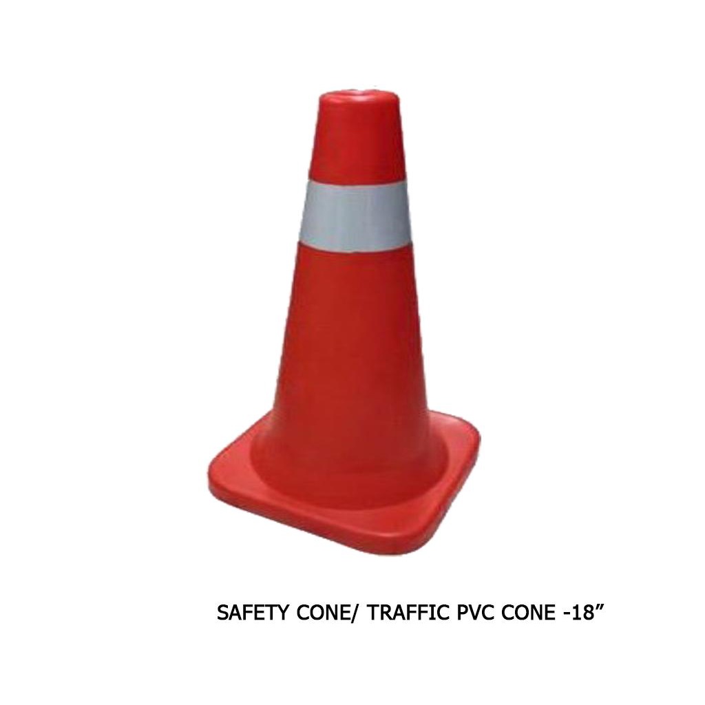 SAFETY CONE TRAFFIC PVC CONE / KON KESELAMATAN JALAN RAYA 30" & 18 ...