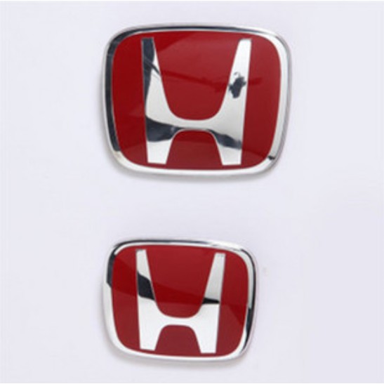 2pcs Honda Car Emblem Red Logo City Hrv Jazz CRV Civic Brv Vezel Accord ...