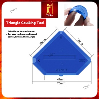 Tile+ 4 PCS Silicone Sealant Caulking Tools Removing Grout Grouting 90 ...