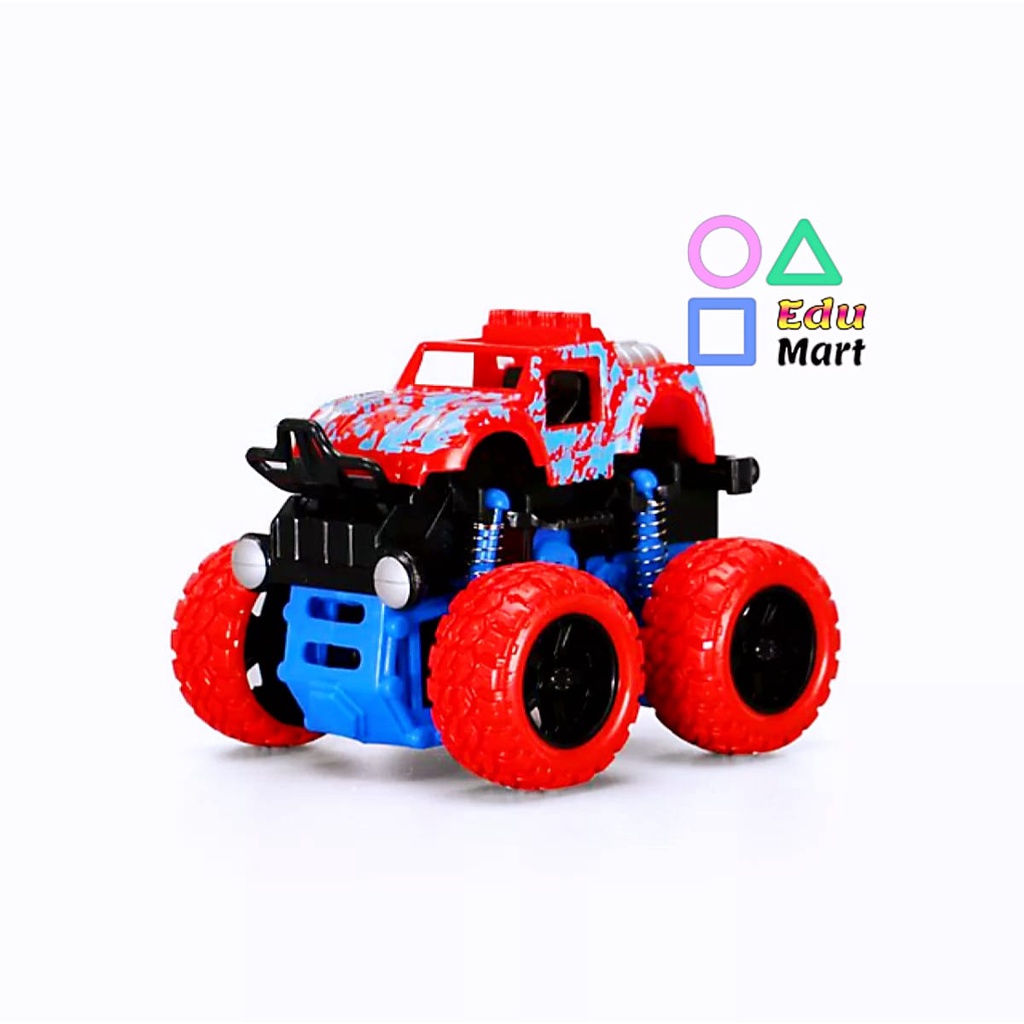 Inertia Push Friction Power Car 4 x 4 Big Wheel Monster Zap Truck 惯性推动 ...