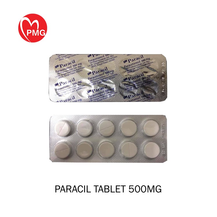 [PMG PHARMACY] Paracil Paracetamol 500mg 1 x 10's (1 strip) - pain ...