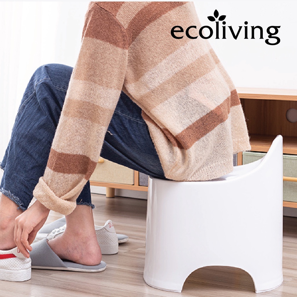 ECO LIVING Stackable Non-Slip Trendy Stool,Heavy Duty Curvy Design W ...
