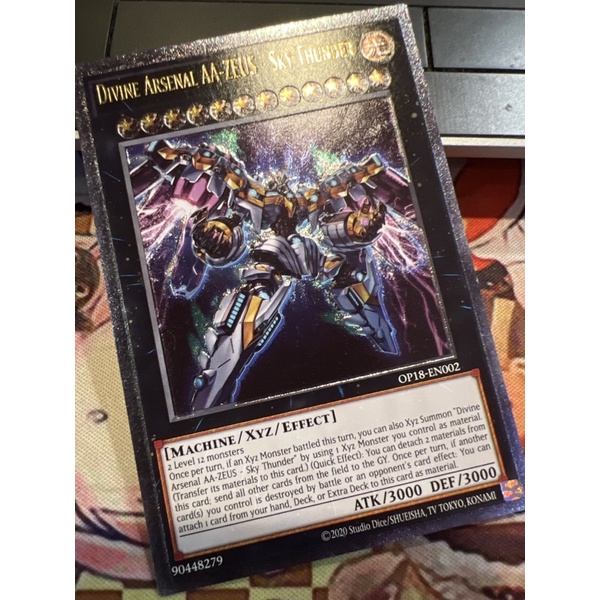 Yugioh English tcg Divine Arsenal AA-ZEUS - Sky Thunder OP18-EN002 NM ...