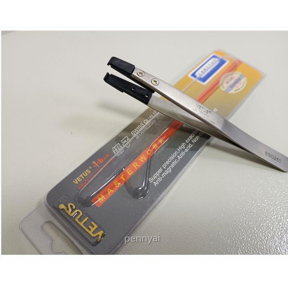 VETUS interchangeable carbon fiber tweezers/anti-static tweezers ESD ...