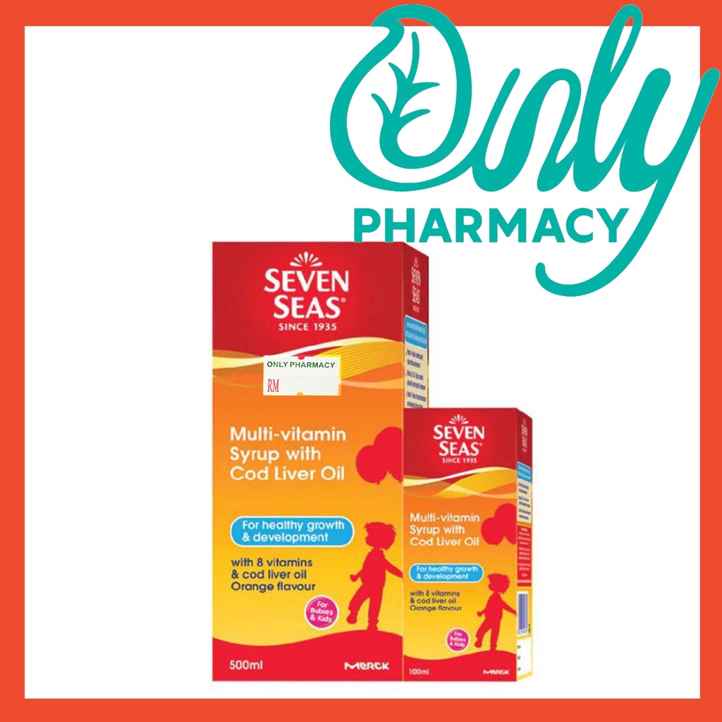Seven Seas Multivitamin Syrup 100ml or 500ml or 500ml + FREE 100ml (NEW ...