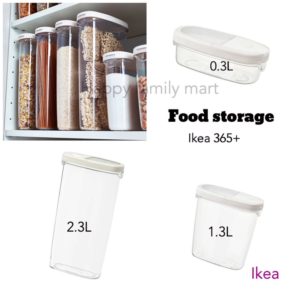 ikea 365+ Food jar/Bekas makanan/Tupperware/Dry food jar/ 2.3L/1.3L ...
