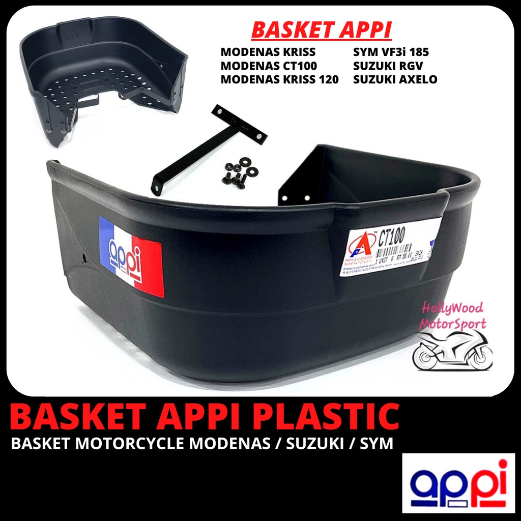 MOTORCYCLE BASKET PLASTIC APPI MODENAS KRISS 1 CT100 KRISS 120 SUZUKI ...