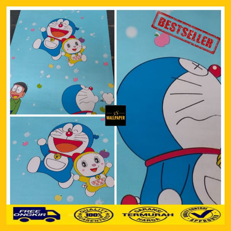 Doraemon Star Wallpaper 3D Wall Sticker 3D Star Doraemon Wallpaper ...