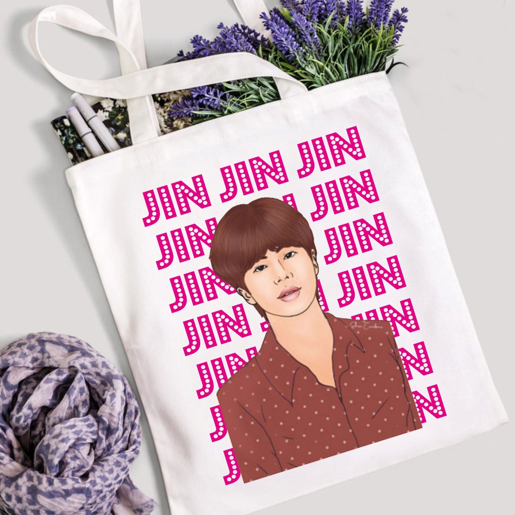Bts Bts Jin Dynamite Fan Art Tote Bag Bts Dynamite Kpop Merchandise Bts ...