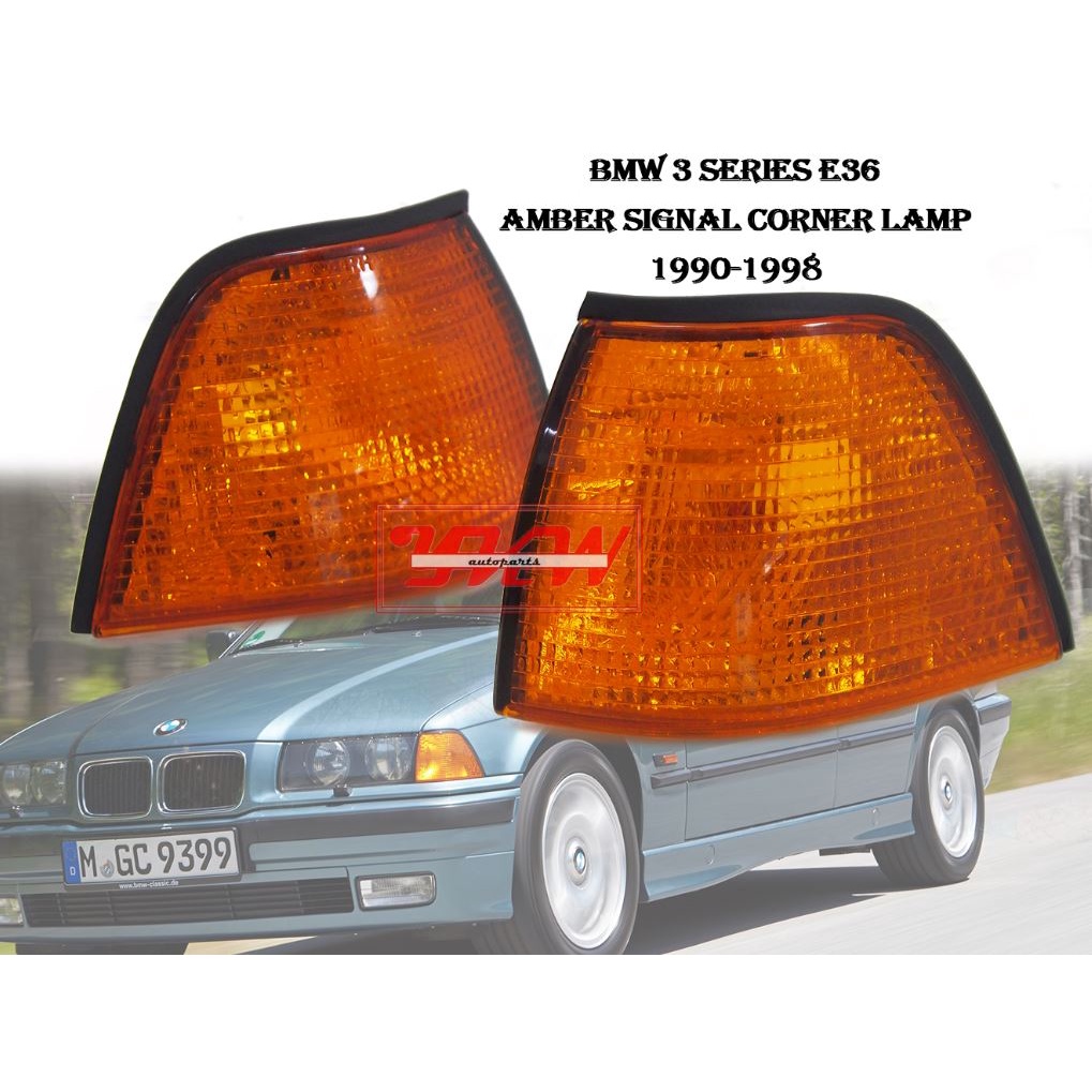 BMW E36 3 SERIES New Facelift 1990-1998 Amber Signal Corner Lamp Corner ...