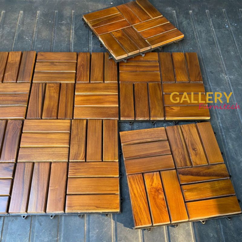 KAYU Teak Wood Parakeet Floor - flooring decking tile - Teak Wood Tiles ...