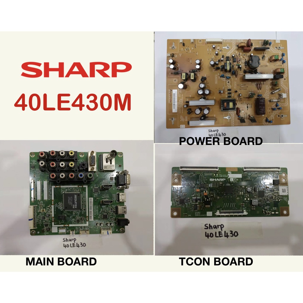 SHARP LCD TV LC40LE430M 40LE430M LC-40LE430 LC-40LE430M Power Board FSP117-2PSZ01 Main Board ...