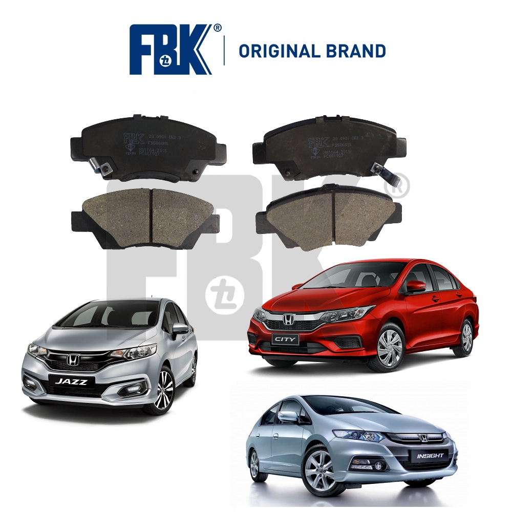 FBK Disc Brake Pad Front (With Pin Hole) - Honda City T9A CR-Z SZT Jazz ...