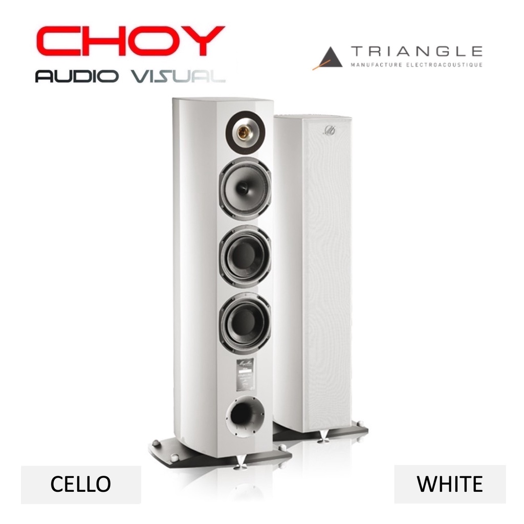 Triangle Magellan Cello Hifi Floorstanding Speaker (Pair) (White ...