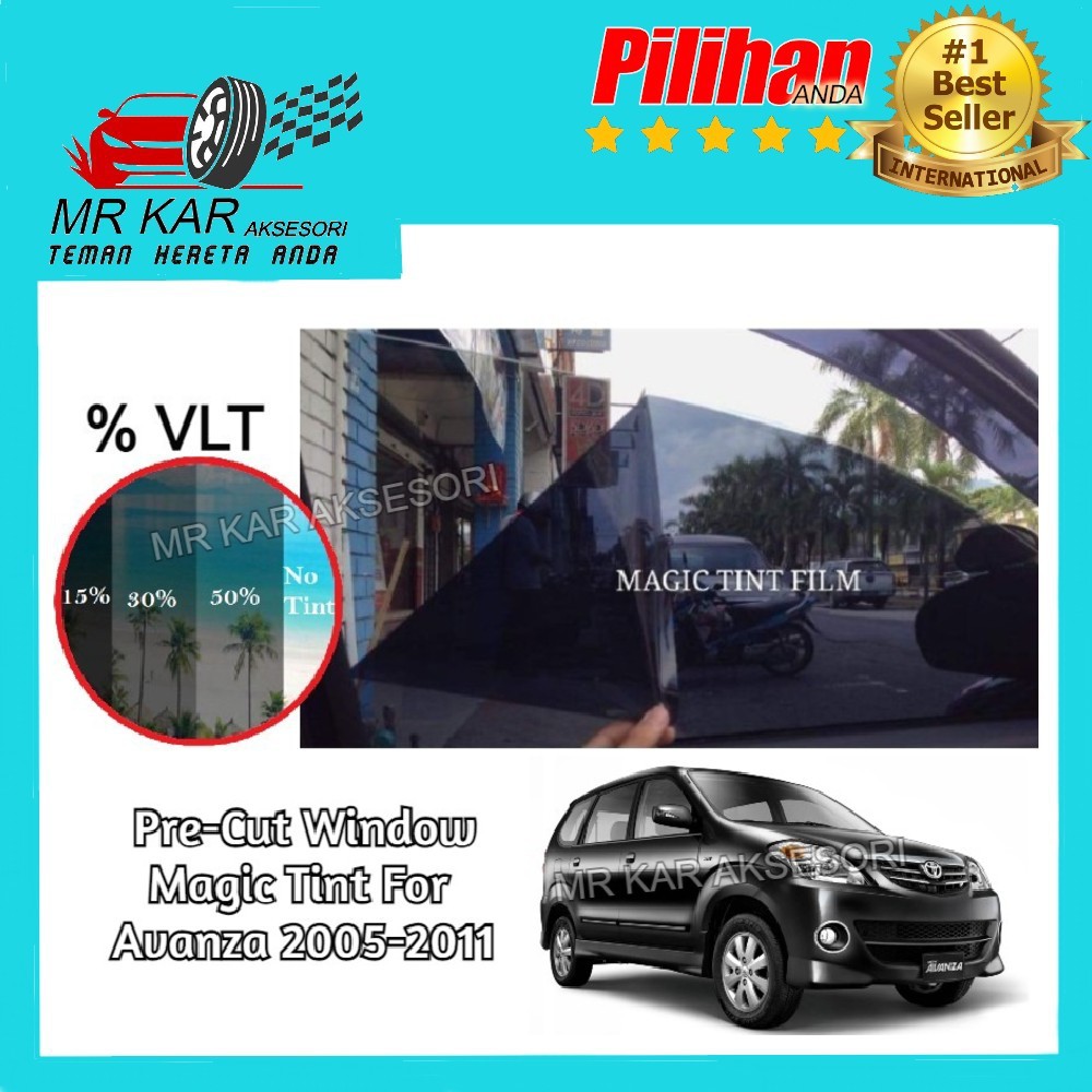 Toyota Avanza 2005-2011 (7 window)- Shapemagic Magic Tinted Solar ...
