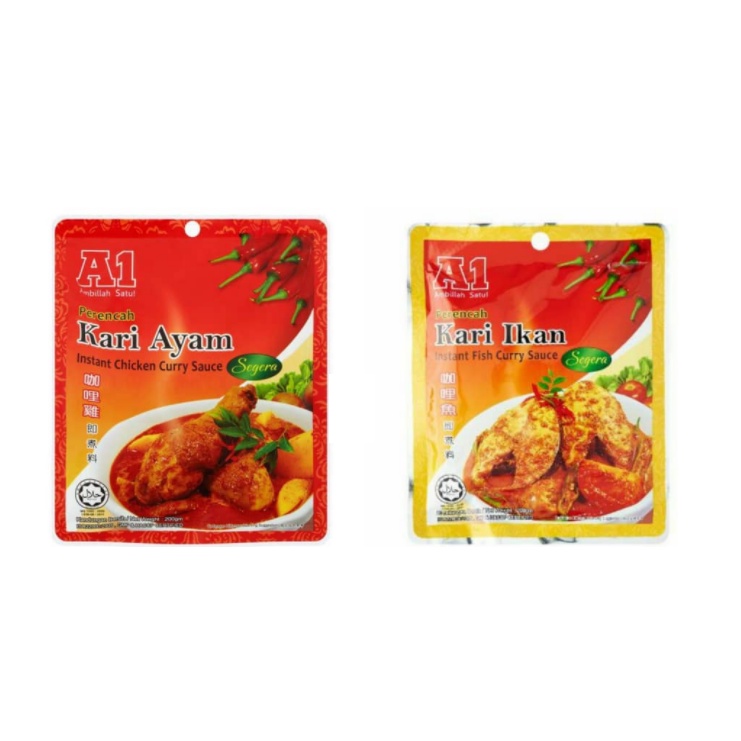 A1 Instant Sauce咖哩即煮料(Chicken Curry咖哩鸡/Fish Curry咖哩鱼)200g | Shopee Malaysia